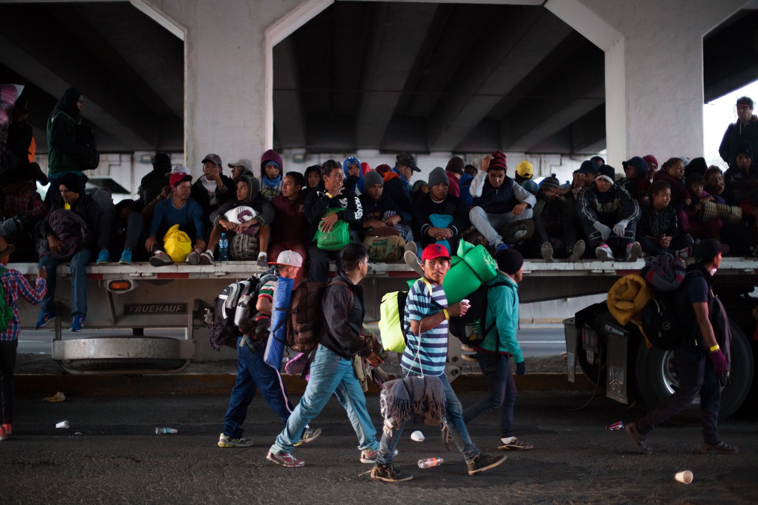 The Migrant Caravan - pictured by Sean Hawkey » The MALESTROM